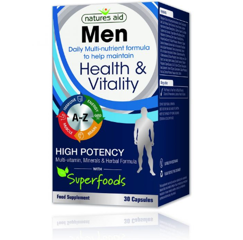 NATURES AID MEN'S MULTIVITAMIN & MINERAL 30 TABLETS