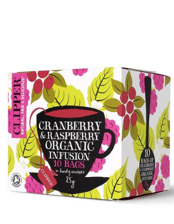 CLIPPER TEA CRANBERRY AND RASPBERRY 10 BAGS